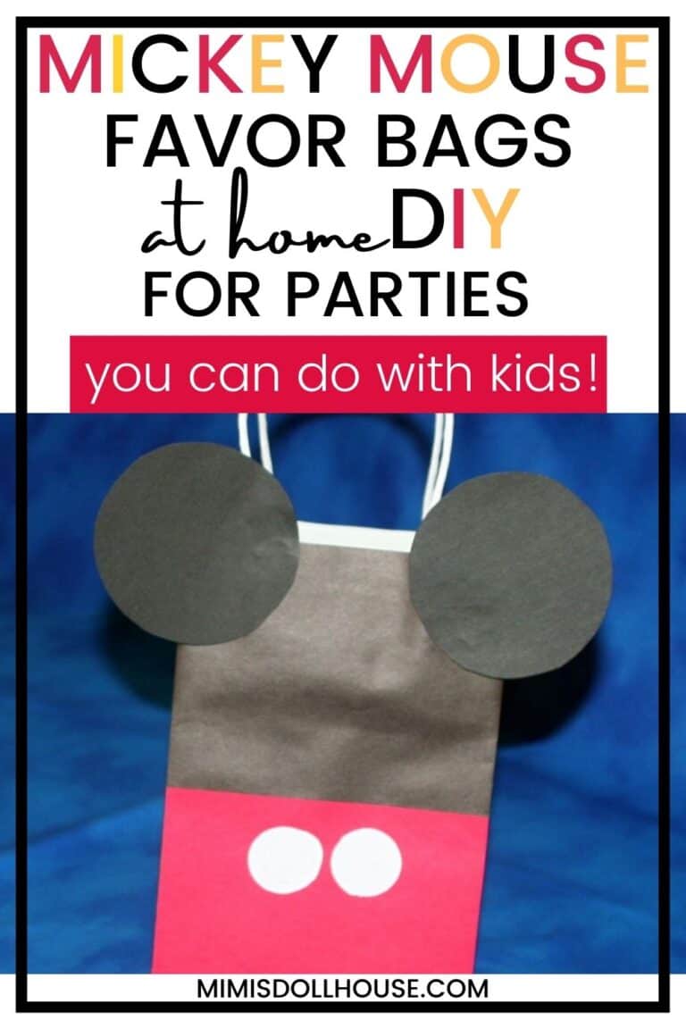 DIY Mickey Mouse Favor Bag - Mimi's Dollhouse