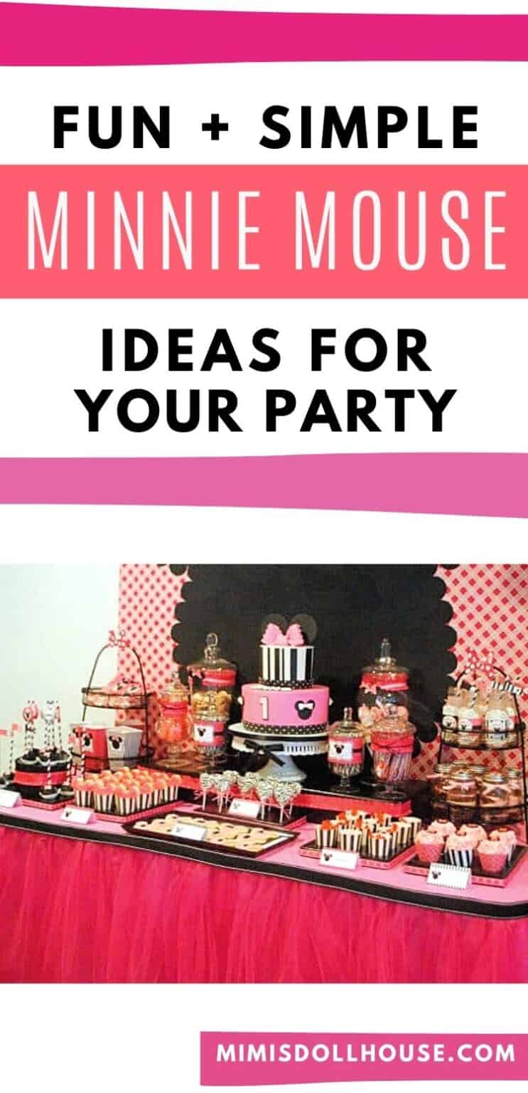 Modern + Sweet Pink Minnie Mouse Party - Mimi's Dollhouse