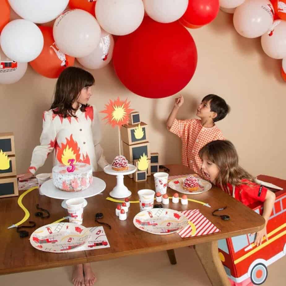 Firetruck Birthday Party Ideas + Desserts - Mimi's Dollhouse