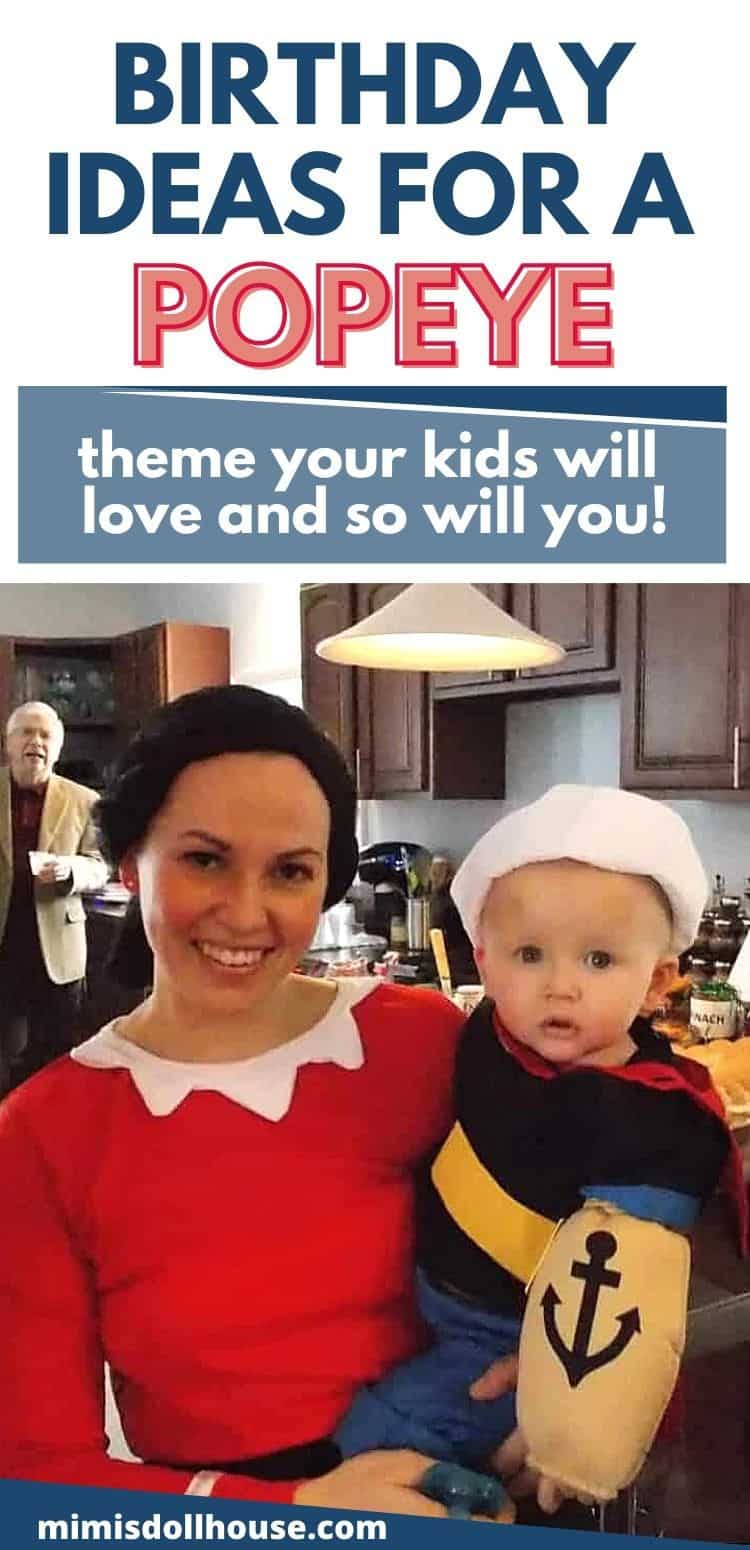 Popeye Party + Sailor Birthday Ideas - Mimi's Dollhouse