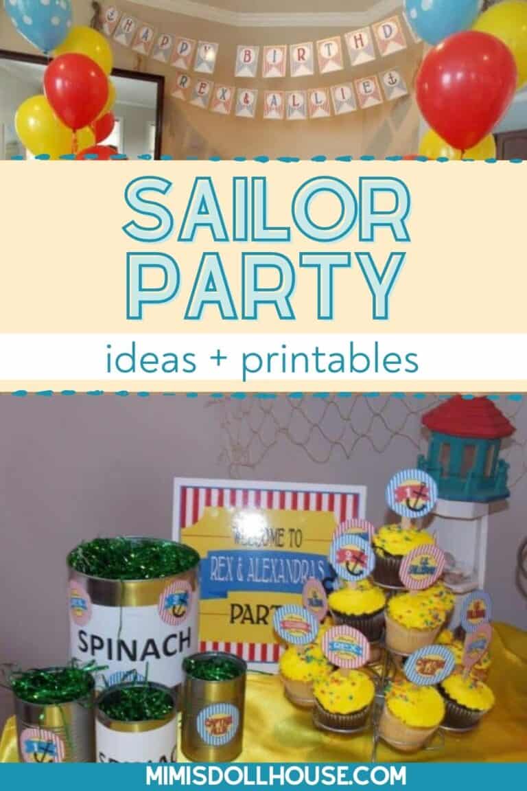 Popeye Party + Sailor Birthday Ideas - Mimi's Dollhouse