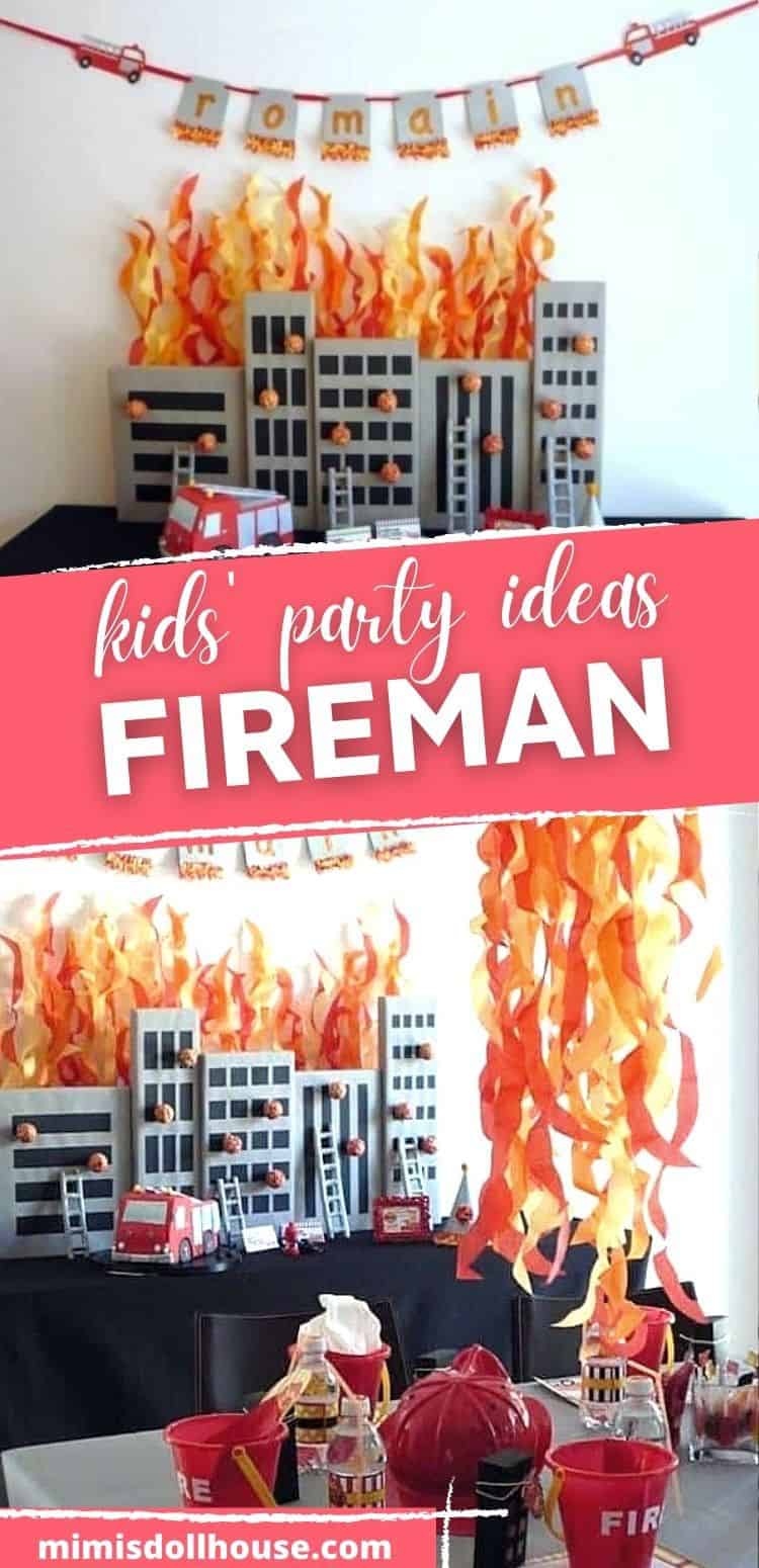 Flaming Hot Fireman Birthday Party - Mimi's Dollhouse