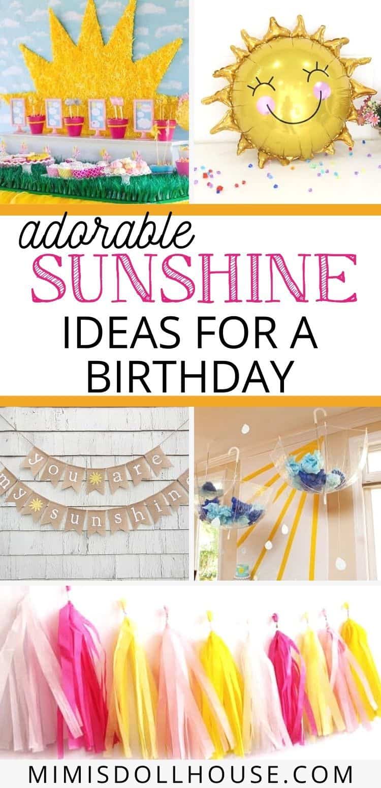 Beautiful + Bright Sunshine Party Ideas - Mimi's Dollhouse
