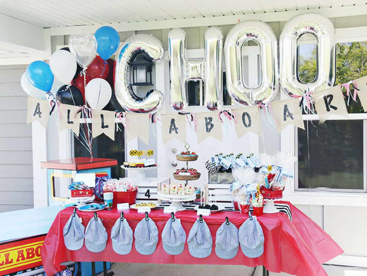 19+ Fantastic Train Birthday Party Ideas - Mimi's Dollhouse