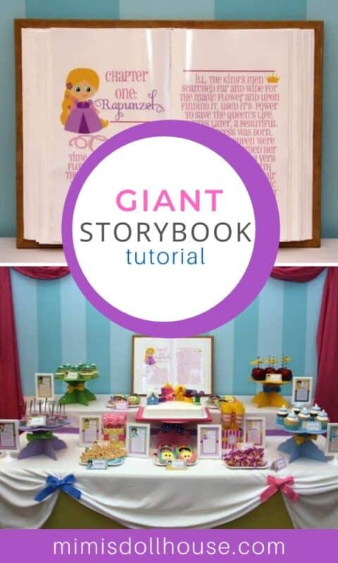DIY Giant Storybook Tutorial for a Princess Party - Mimi's Dollhouse