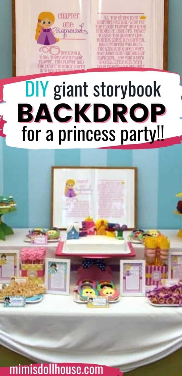 DIY Giant Storybook Tutorial for a Princess Party - Mimi's Dollhouse