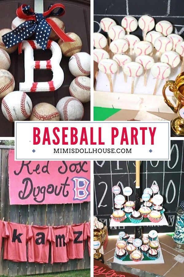 All-Star Baseball Party + Baseball Wreath Tutorial - Mimi's Dollhouse