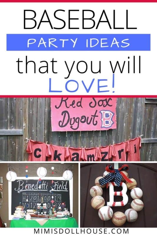 All-Star Baseball Party + Baseball Wreath Tutorial - Mimi's Dollhouse