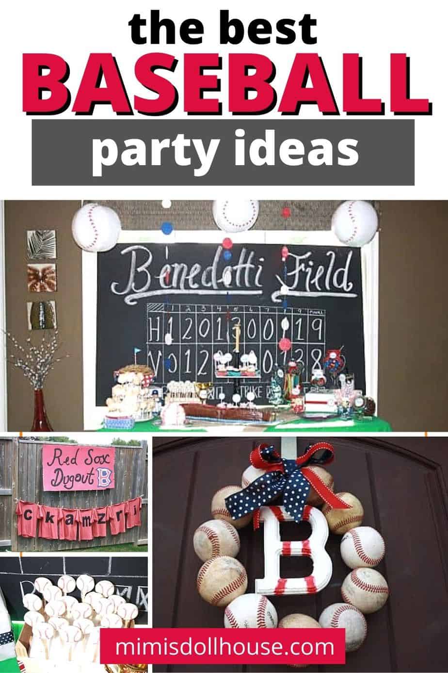 All-Star Baseball Party + Baseball Wreath Tutorial - Mimi's Dollhouse