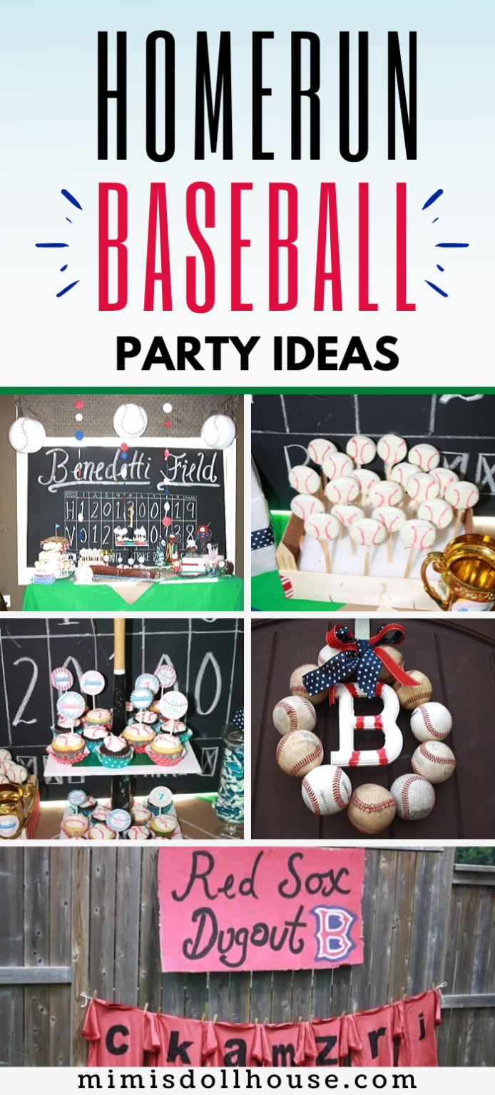 All-Star Baseball Party + Baseball Wreath Tutorial - Mimi's Dollhouse