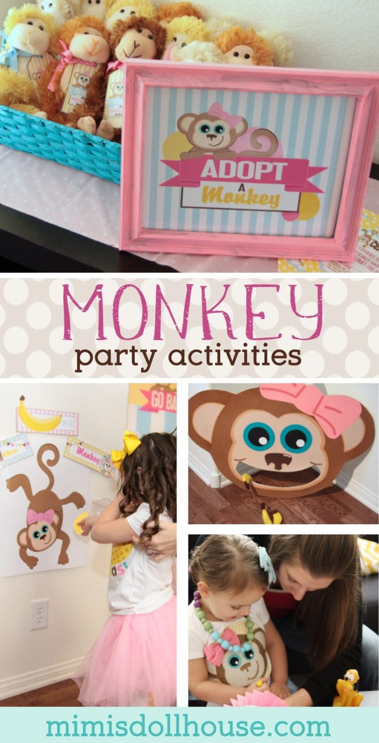 Monkey Party Activities + Favors - Mimi's Dollhouse