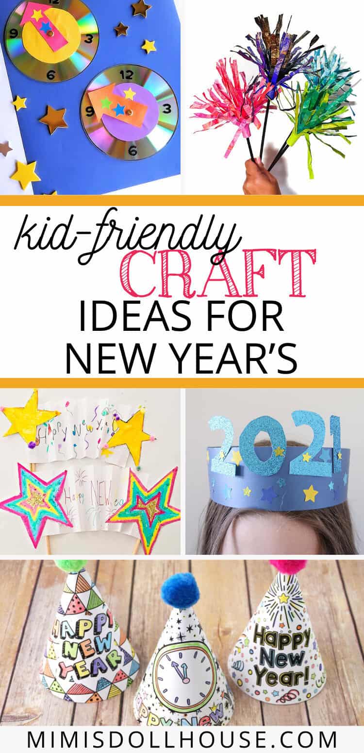 New Years Crafts for Kids - Mimi's Dollhouse