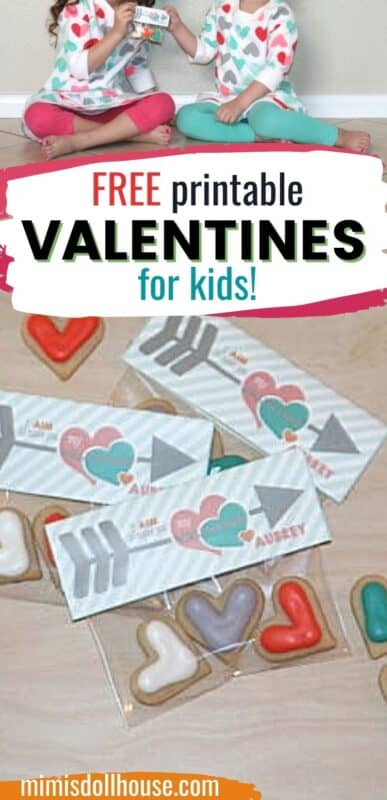 Arrow Themed FREE Printable Valentines for Kids - Mimi's Dollhouse