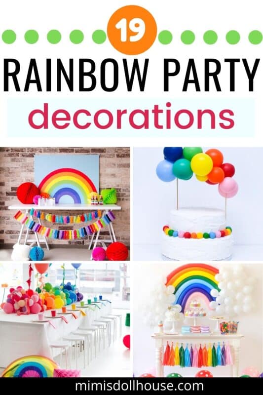 19 Colorful Rainbow Decorations + Party Ideas - Mimi's Dollhouse