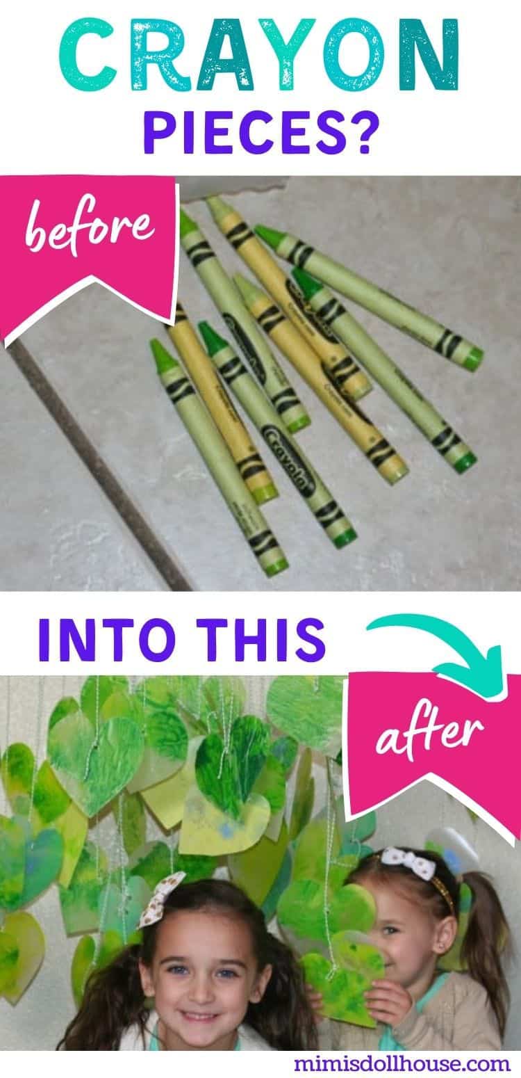 DIY Crayon Heart Backdrop Tutorial - Mimi's Dollhouse