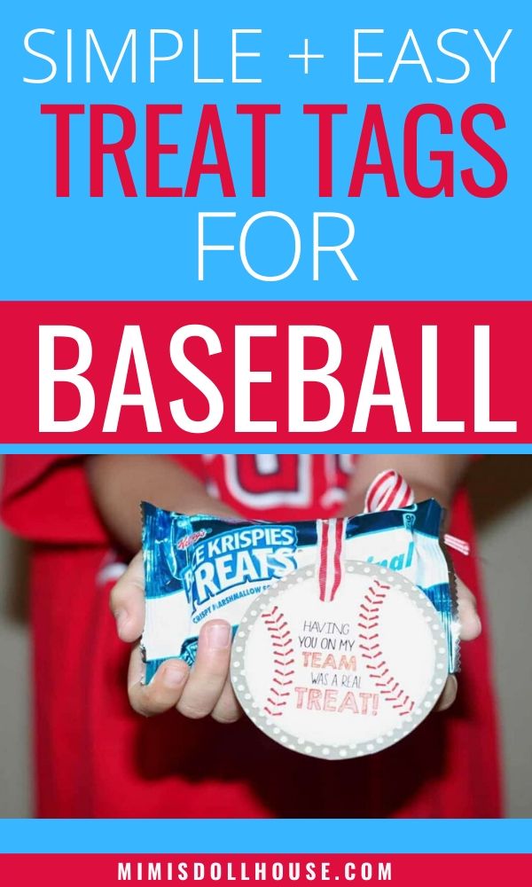 Free Baseball Tags + Rice Krispies Treats® - Mimi's Dollhouse