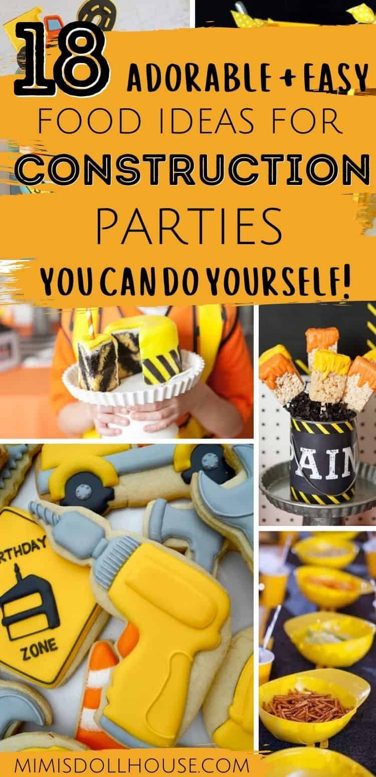 Marvelous Construction Party Food Ideas - Mimi's Dollhouse