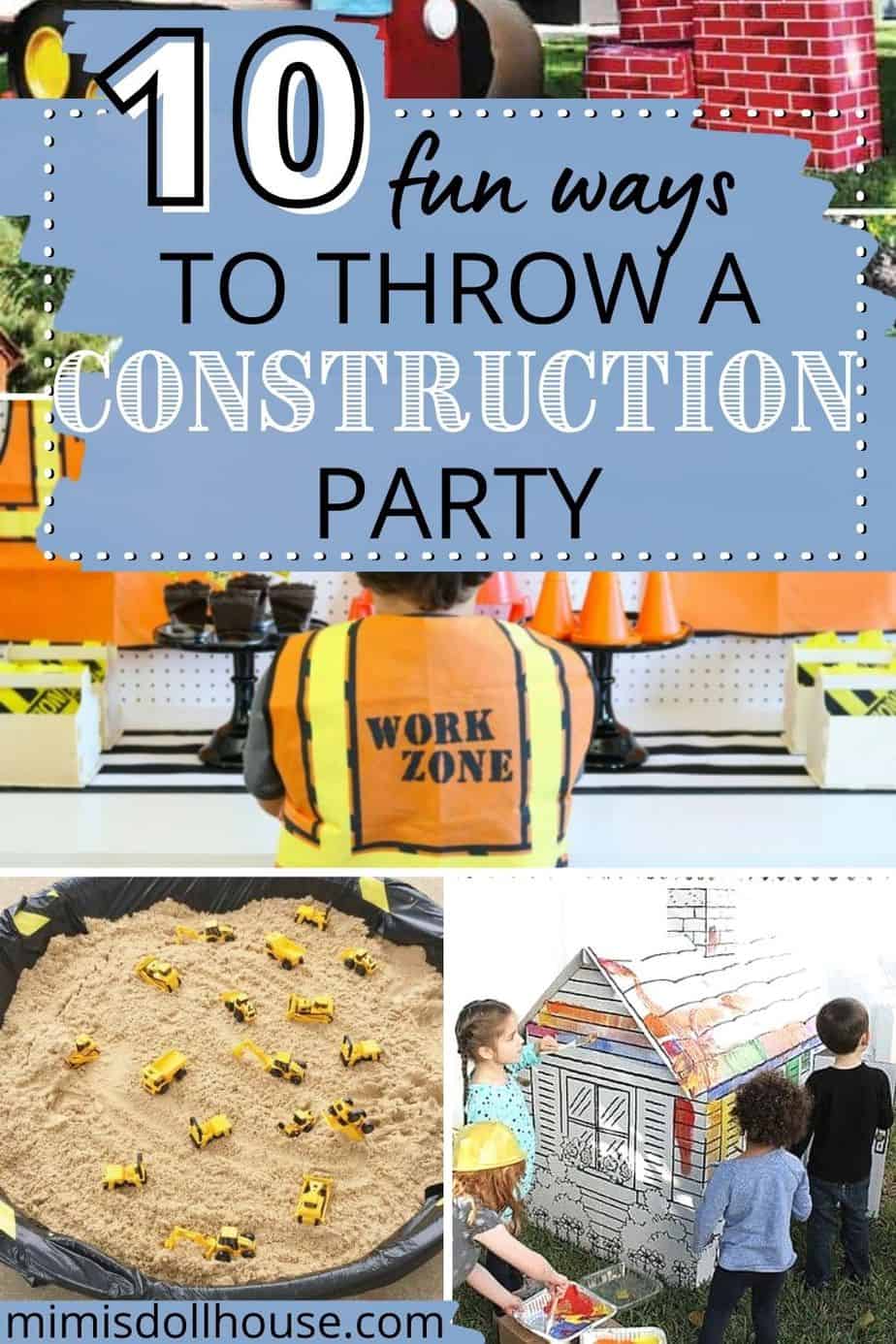Super Fun Construction Party Games - Mimi's Dollhouse