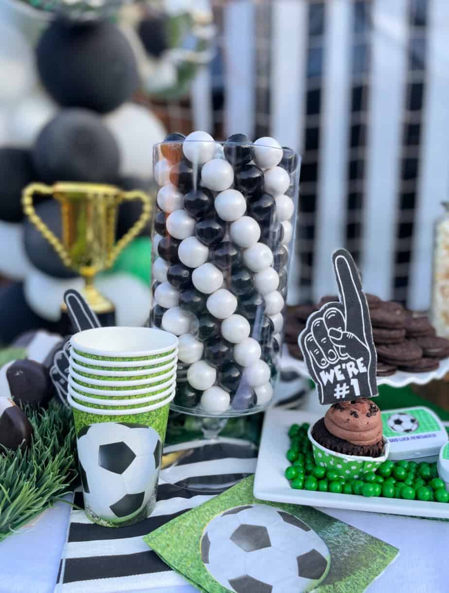 Kicking Soccer Party Ideas + Decorations - Mimi's Dollhouse