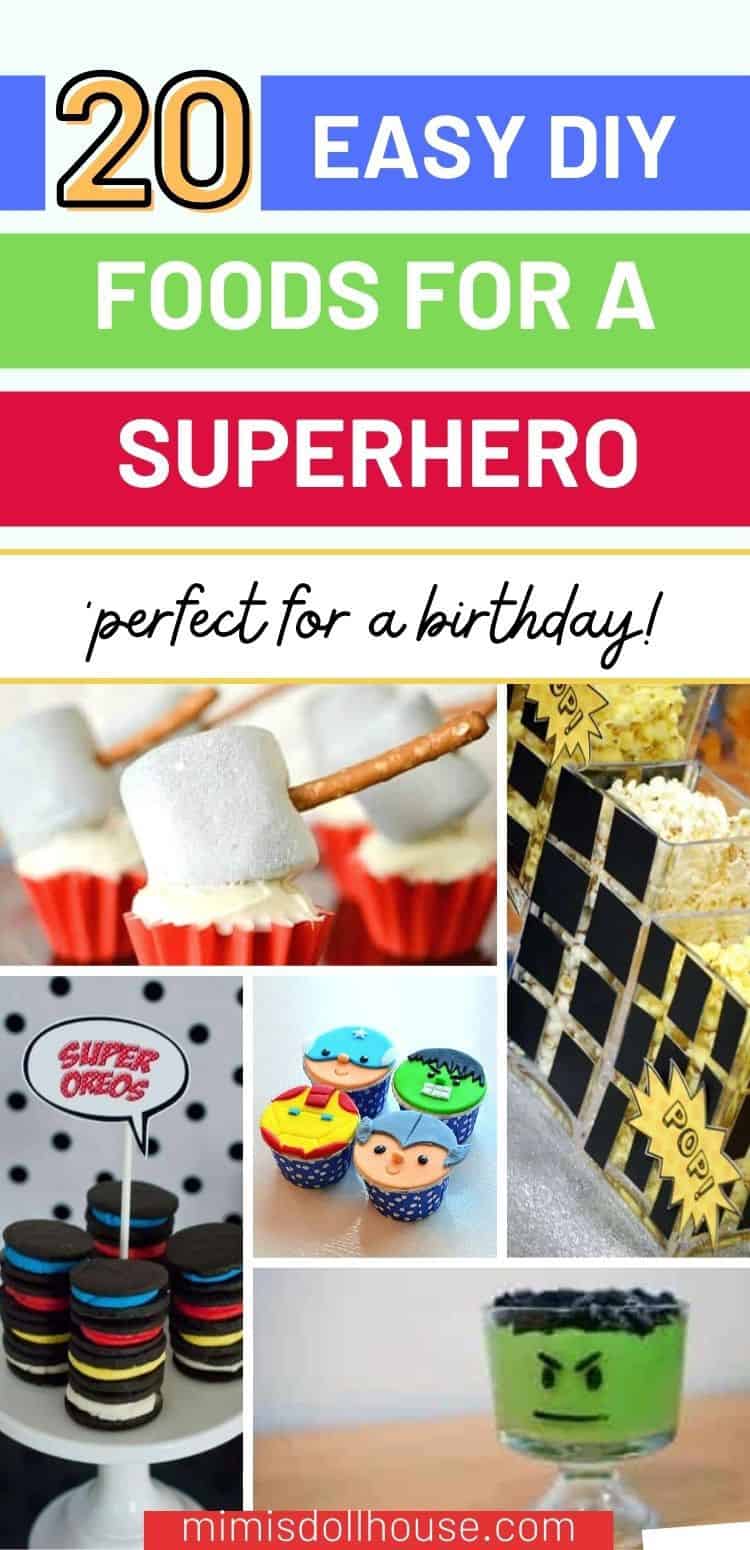 Superhero Party Food Ideas: Amazing Desserts & Superhero Snacks - Mimi ...