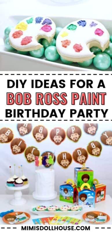 How to Throw a Bob Ross Painting Party - Mimi's Dollhouse