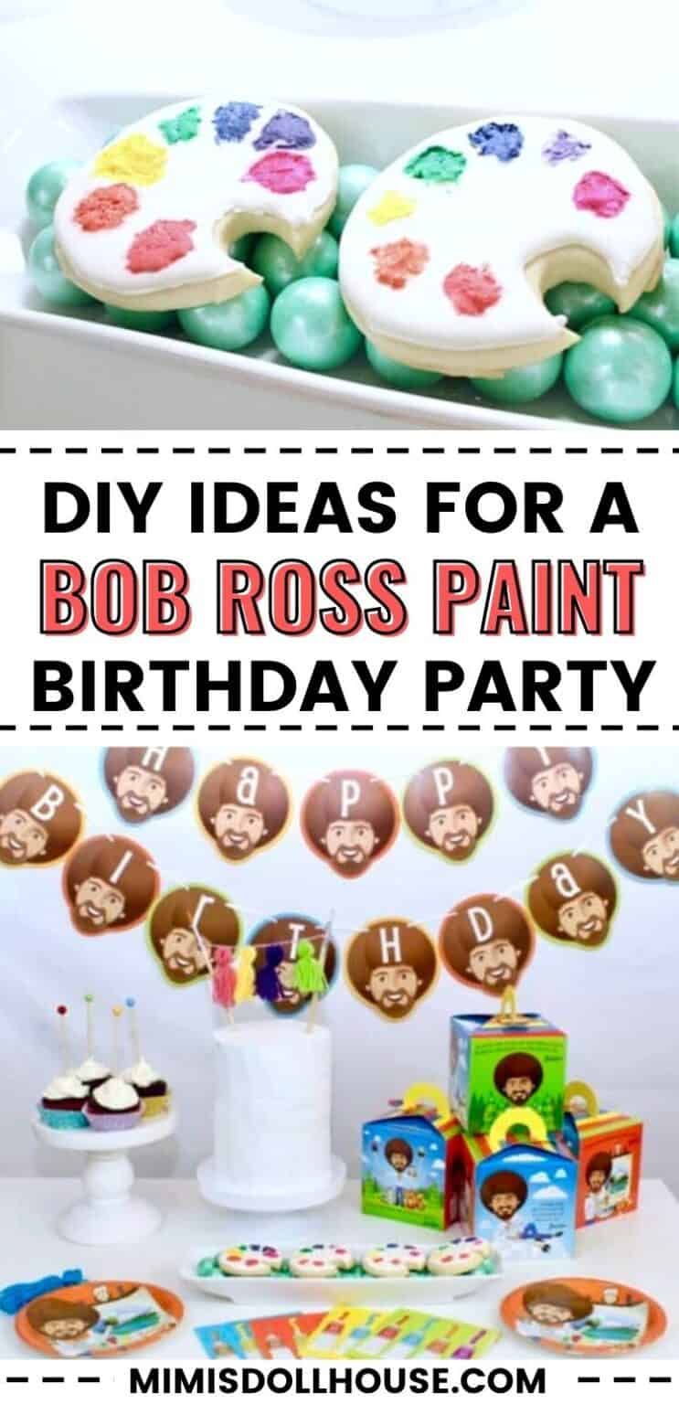 How to Throw a Bob Ross Painting Party - Mimi's Dollhouse