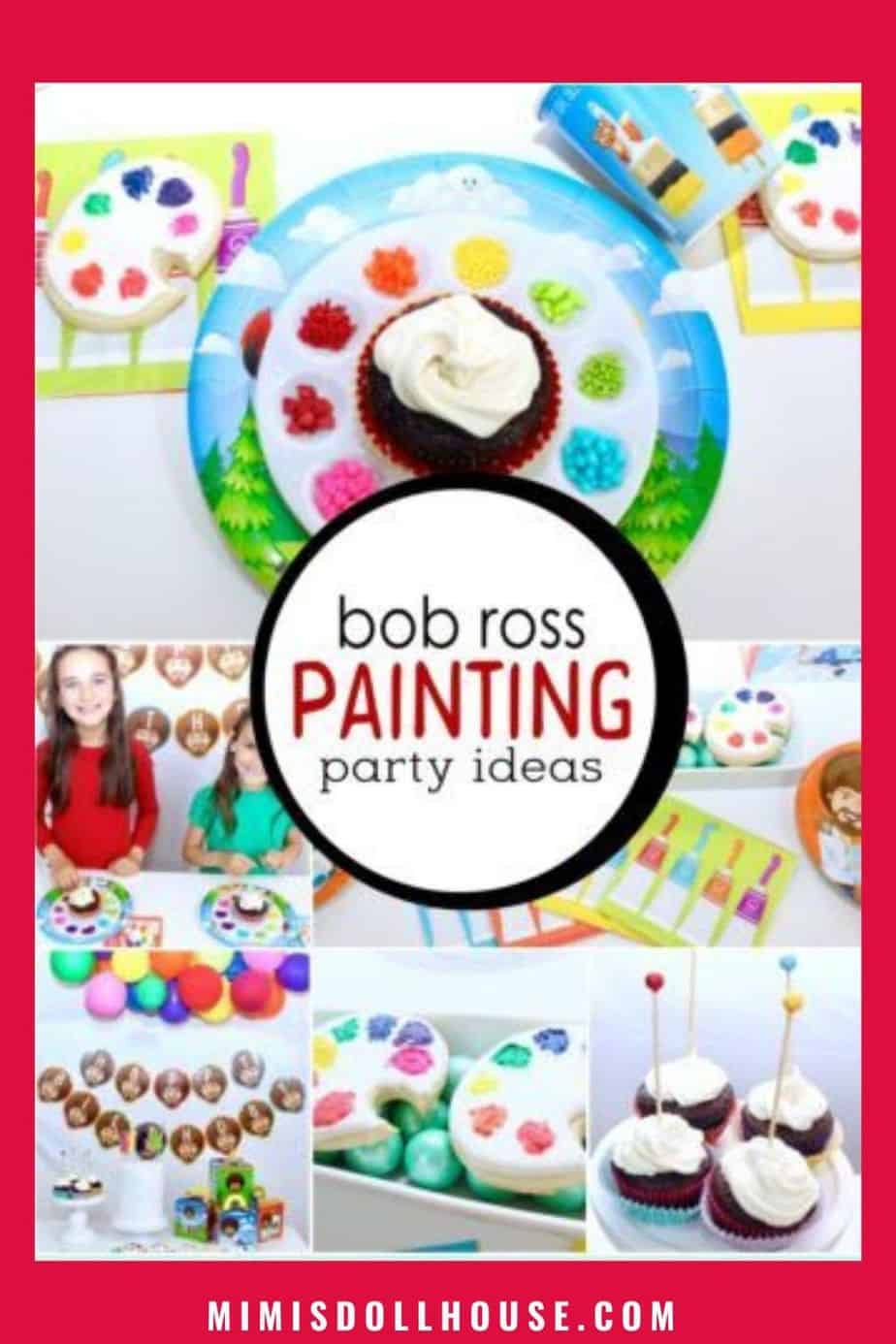 How to Throw a Bob Ross Painting Party - Mimi's Dollhouse