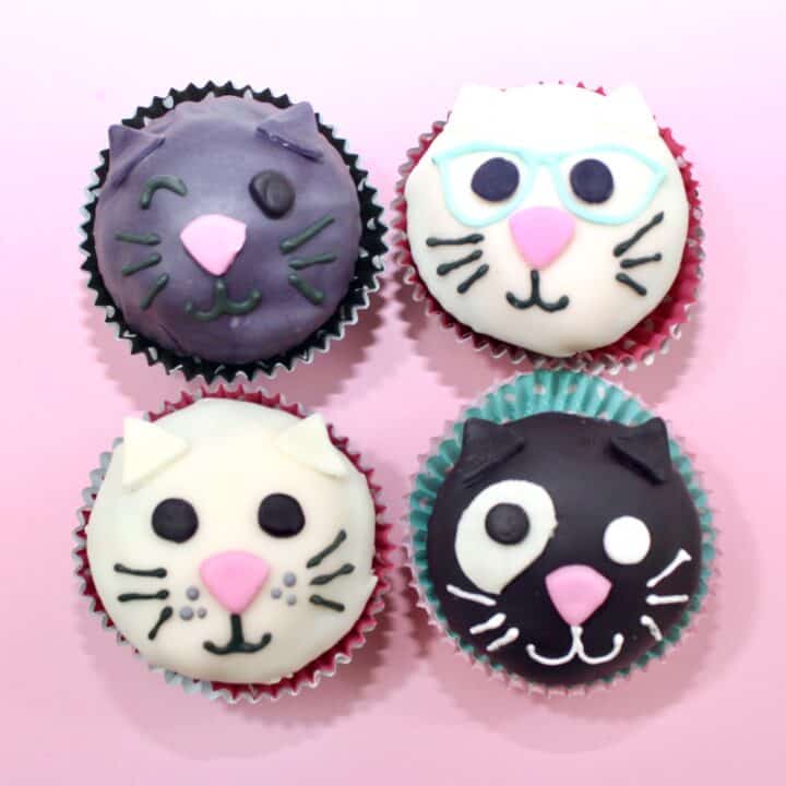 Purr-fect Cat Cupcakes + Cat Cookies Tutorial - Mimi's Dollhouse