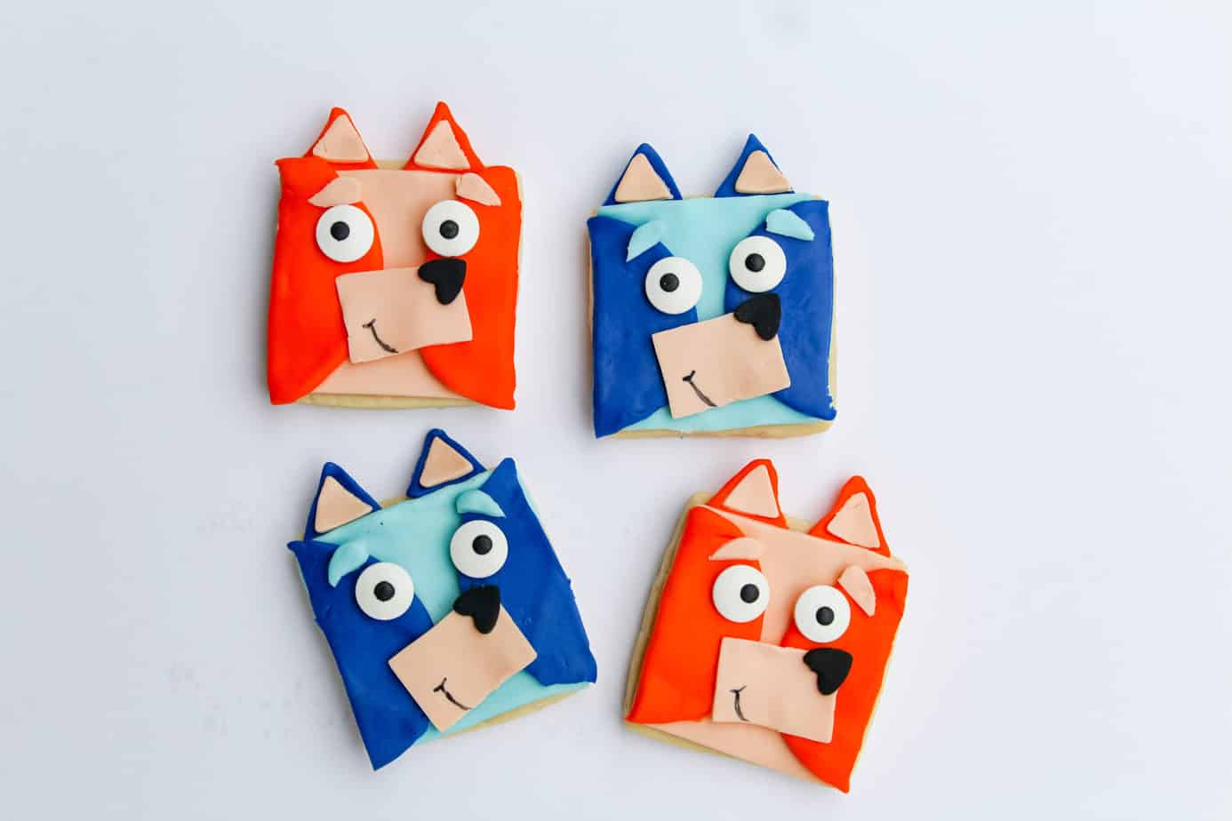Easy + Cute DIY Bluey Cookies - Mimi's Dollhouse