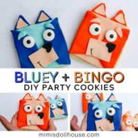 Easy + Cute DIY Bluey Cookies - Mimi's Dollhouse