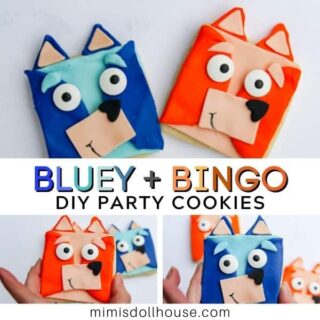Easy + Cute DIY Bluey Cookies - Mimi's Dollhouse