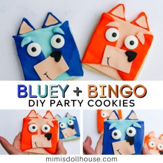 Easy + Cute DIY Bluey Cookies - Mimi's Dollhouse