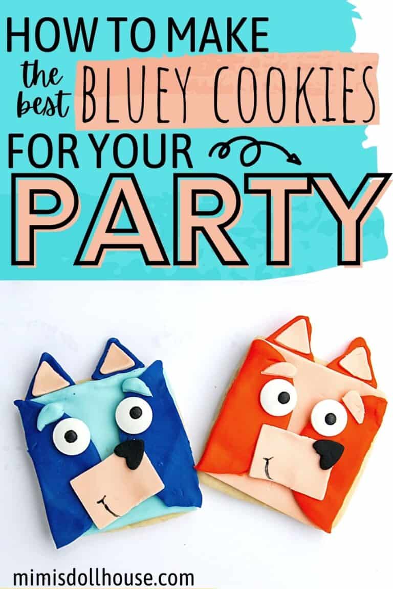 Easy + Cute DIY Bluey Cookies - Mimi's Dollhouse
