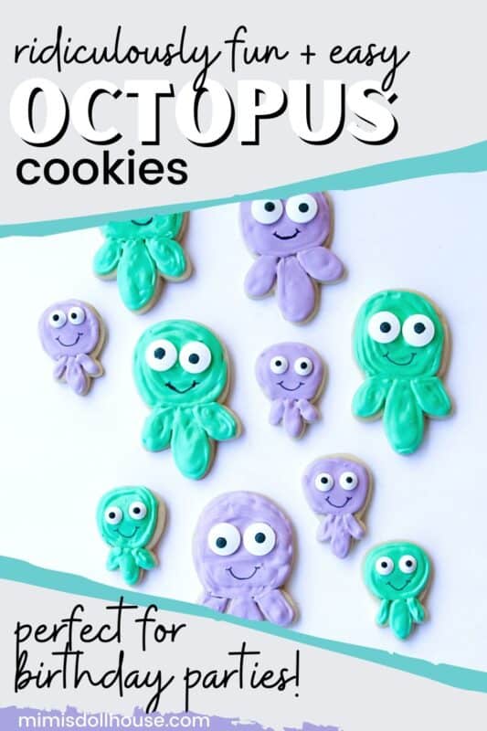 Easy + Cute Octopus Cookies Recipe - Mimi's Dollhouse