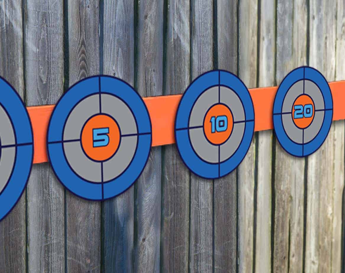 On Target Nerf Party Supplies + Ideas - Mimi's Dollhouse