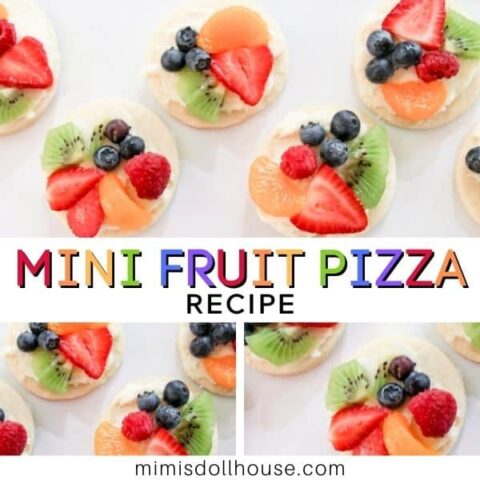 Mini Sugar Cookie Fruit Pizza Recipe - Mimi's Dollhouse