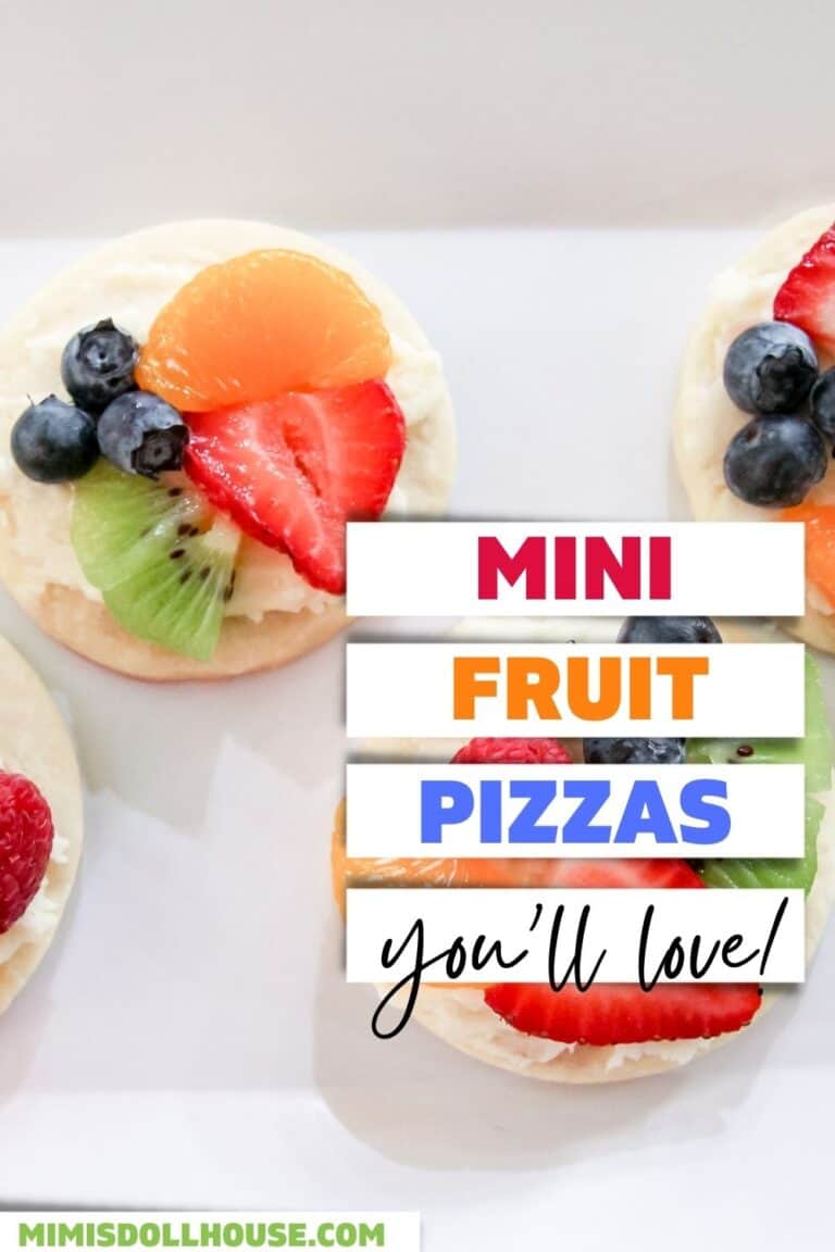 Mini Sugar Cookie Fruit Pizza Recipe - Mimi's Dollhouse