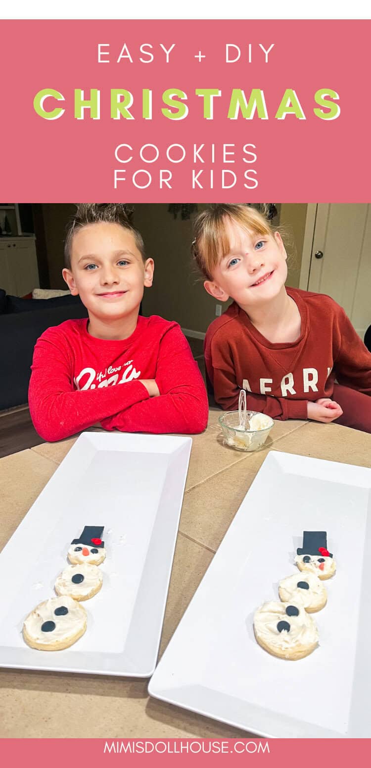 Snowman Cookie Activity for Kids - Mimi's Dollhouse
