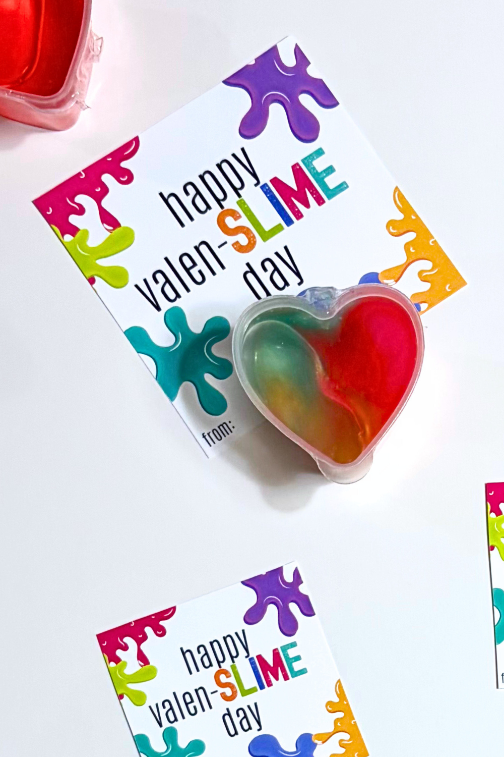 Free Printable Valen-SLIME Day Tags - Mimi's Dollhouse